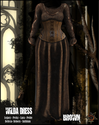 Second Life Marketplace - //RKS// Dress Wilda - Brown