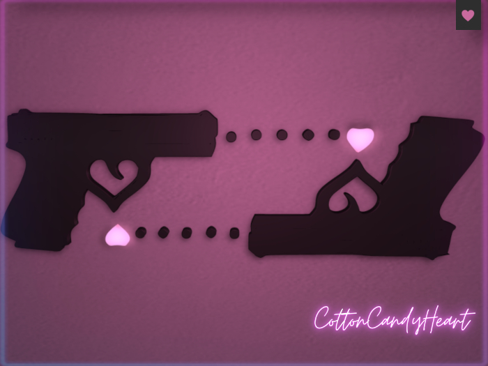 Second Life Marketplace - CottonCandyHeart ♥ GUN HEARTS