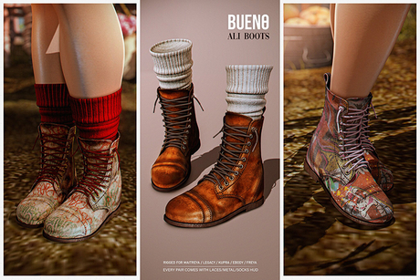 Second Life Marketplace - BUENO-Ali Boots-Graf