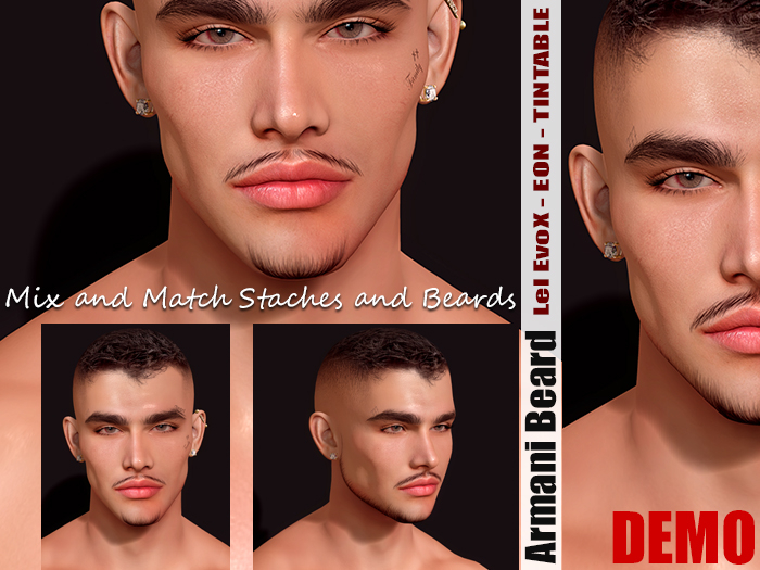 Second Life Marketplace - The Beard Game - [DEMO] - Armani Beard [Lel ...