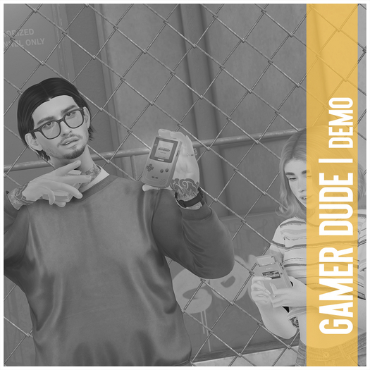 Second Life Marketplace - [KuddelMuddel] Gamer Dude / DEMO