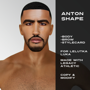 Second Life Marketplace - Pax Collective - Anton Shape for LeLutka Luka