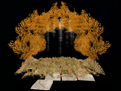 Second Life Marketplace - MC Seasonal Arch Trees Fall RESIZER