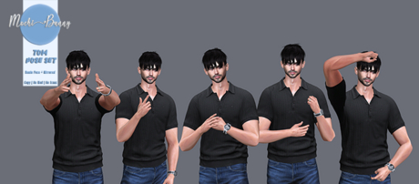 Second Life Marketplace - -MB- Tom Pose Set (ADD)