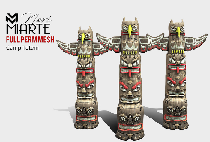 Second Life Marketplace - .::Neri M I A R T E ::.Full Permission Camp Totem