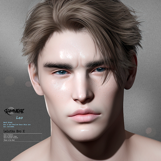 Second Life Marketplace - SAMURAI LeLUTKA EvoX BOM Skin Leo Tone 3
