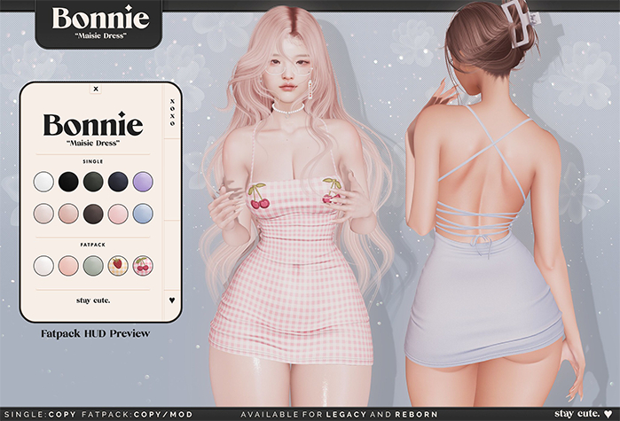 Second Life Marketplace - Bonnie - Maisie Dress Fatpack (Add Me)