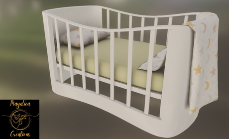 Second Life Marketplace - Moon&Star Baby's Crib Full Perm Mesh ♥