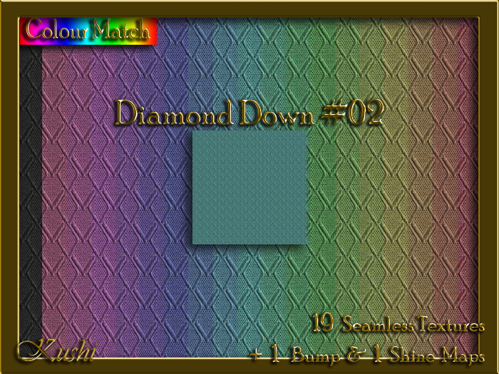 Second Life Marketplace - Diamond Down #02 Seamless Texture Pack