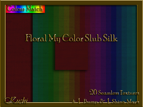 Second Life Marketplace - Floral My Color Slub Silk Solid Seamless ...
