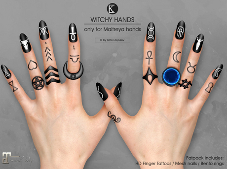Second Life Marketplace - [*K*] Witchy Hands DEMO