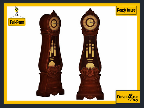 Second Life Marketplace - ::DisturbeD:: Victorian Grand Father Clock ...
