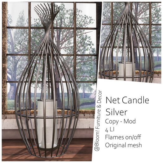 Second Life Marketplace - Candle | Net candle Silver