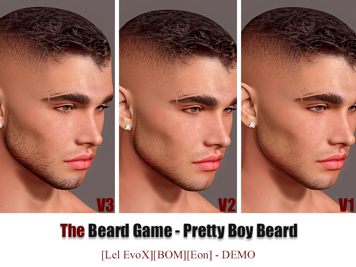 Second Life Marketplace - The Beard Game - Pretty Boy Beard - DEMO!