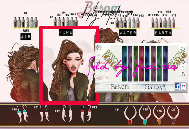 Second Life Marketplace - *Besom Hair~Earth *Gothics*