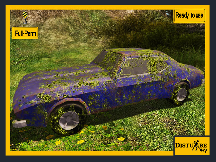 Second Life Marketplace - ::DisturbeD:: Abandoned Mossy Car - FULL PERM ...