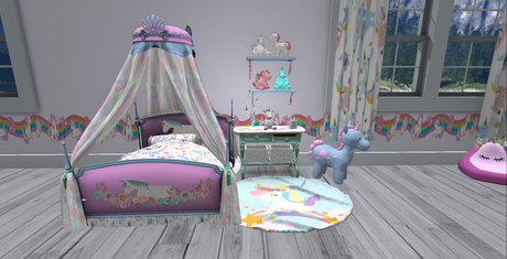 Second Life Marketplace - MERCI~UNICORN PRINCESS BEDROOM