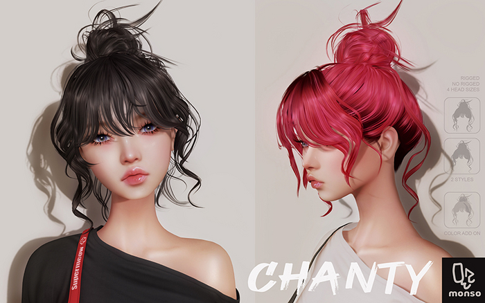 Second Life Marketplace - [monso] Chanty Hair (demo)