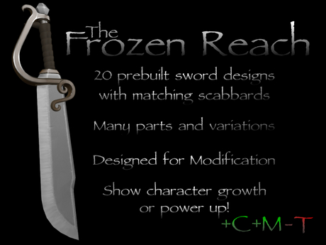 Second Life Marketplace - [Lantern] The Frozen Reach Fantasy Cutlass Kit