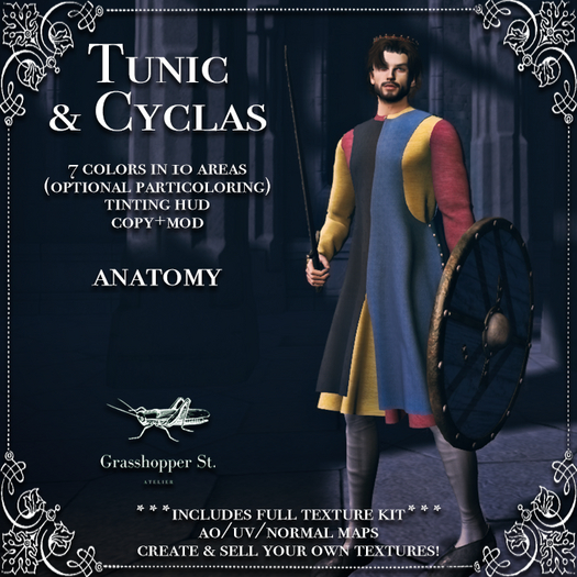 Second Life Marketplace - Grasshopper St Tunic & Cyclas Anatomy