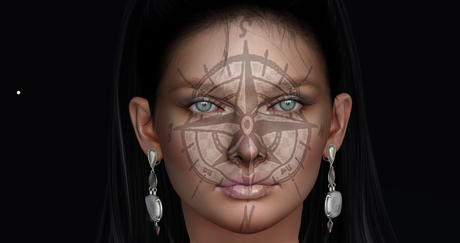 Second Life Marketplace - =ED= EVOX-BOM - INVERSION - [Unisex Face Tattoo]