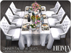 Second Life Marketplace - HEIMA ^ Dinner Table (6-Seat Multi-color System)