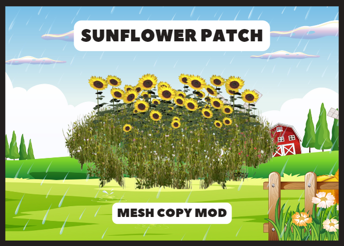 Second Life Marketplace - *uC* Sunflower Patch 6m x 6m copy / mod / mesh