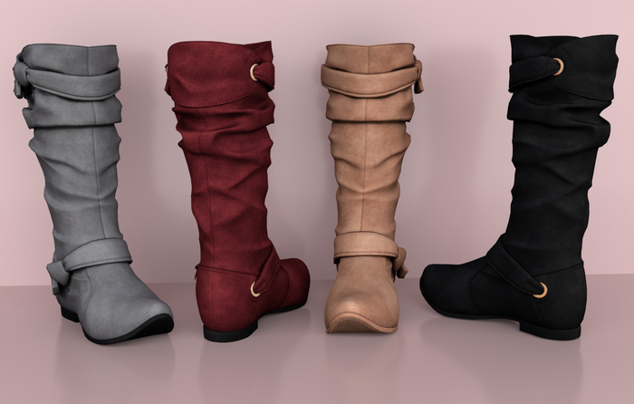 Second Life Marketplace - Bowtique - Cozy Boots (48 Colors)