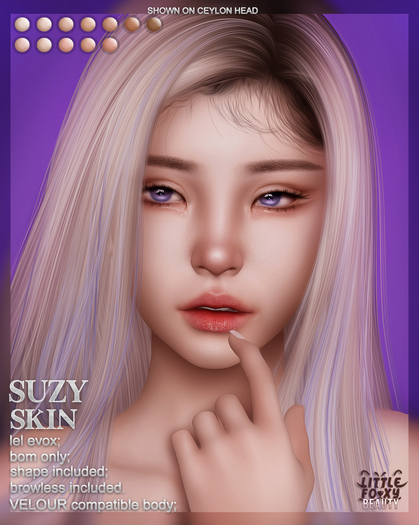 Second Life Marketplace - (ADD ME) ~Little Foxy B.~ Suzy VELOUR Skin ...