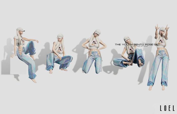 Second Life Marketplace - LOEL - The Youth Bento Pose SET