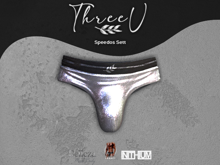 Second Life Marketplace - 3V - Speedos Sett blacksilver