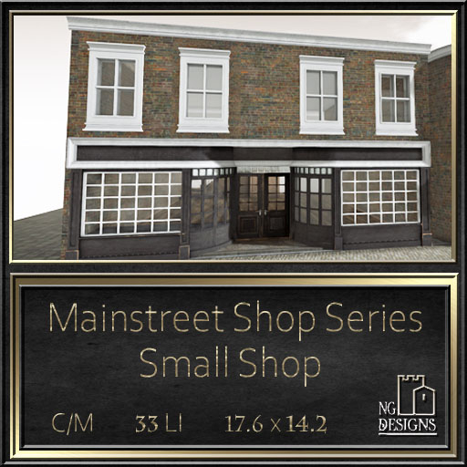 Second Life Marketplace - NG DESIGNS- MAINSTREET -SMALL STORE REZZER