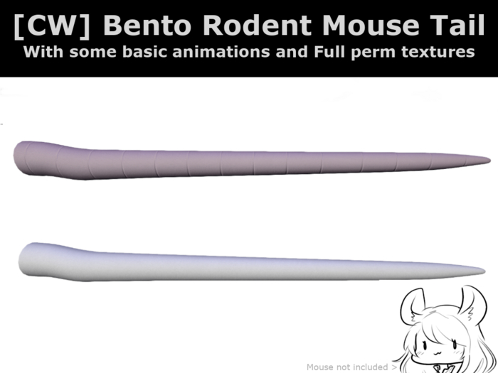 Second Life Marketplace - [CW] Bento Rodent Mouse Tail