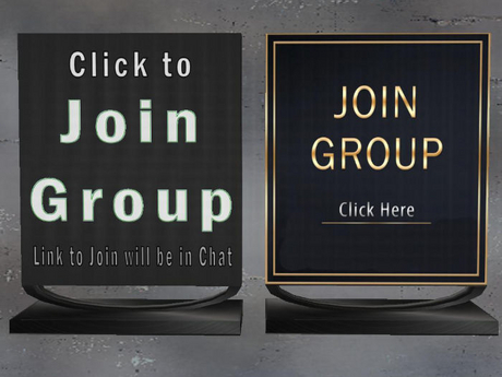 Second Life Marketplace - 70% OFF-POPULAR-Click to Join Group Sign ...