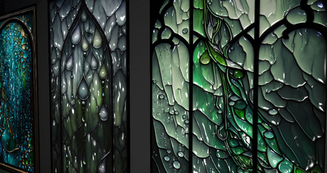 Second Life Marketplace - TGR - Stained Glass - Rain Set D boxed