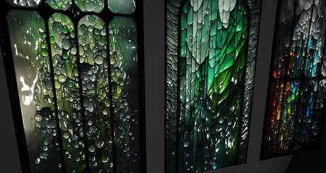Second Life Marketplace - TGR - Stained Glass - Rain Set E boxed