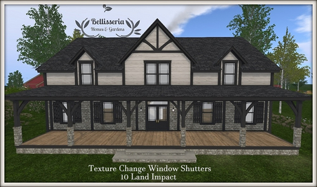 Second Life Marketplace - BH&G Stable View/Ridge Stone Shell & Shutter ...