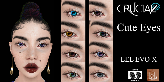 Second Life Marketplace - Crucial - Cute Eyes add me