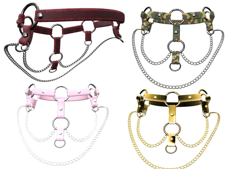 Second Life Marketplace - Collar " Leather and Chains