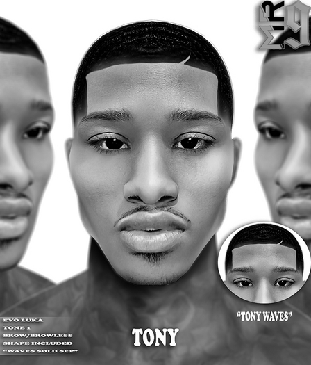 Second Life Marketplace - Tony Skin Demo (EVO)