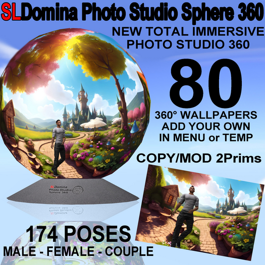 Second Life Marketplace - SLDomina Photo Studio Sphere 360 - 80 ...