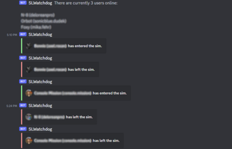 Second Life Marketplace - Discord Sim Bot (SLWatchdog)