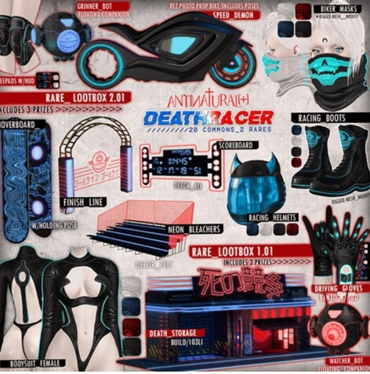 Second Life Marketplace - ANTINATURAL[+] Deathracer / Watcher Bot ...