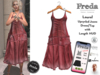 Second Life Marketplace - "Freda" Laurel Upcycled Red Jeans Maxi Dress ...