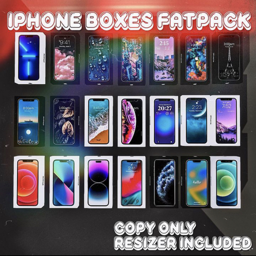 Second Life Marketplace - iPhone Boxes Fatpack