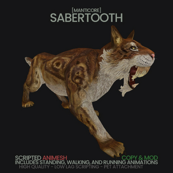 Second Life Marketplace - [Manticore] Sabertooth - Animesh
