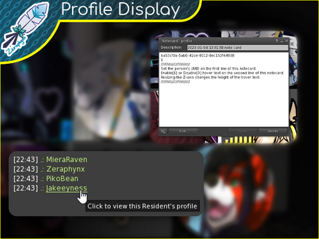 Second Life Marketplace - [ZR] Profile Display