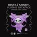 Second Life Marketplace - Beusy: Axolotl Plush Backpack - Chibi / Purple