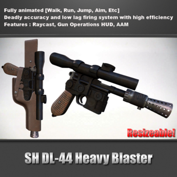 Second Life Marketplace - SH DL-44 Heavy Blaster