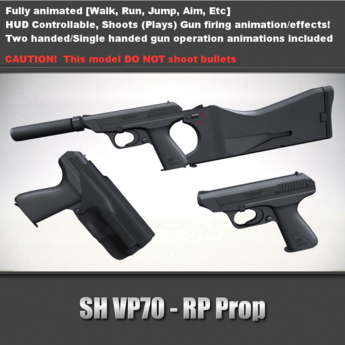 Second Life Marketplace - SH RP Prop Gun - VP70
